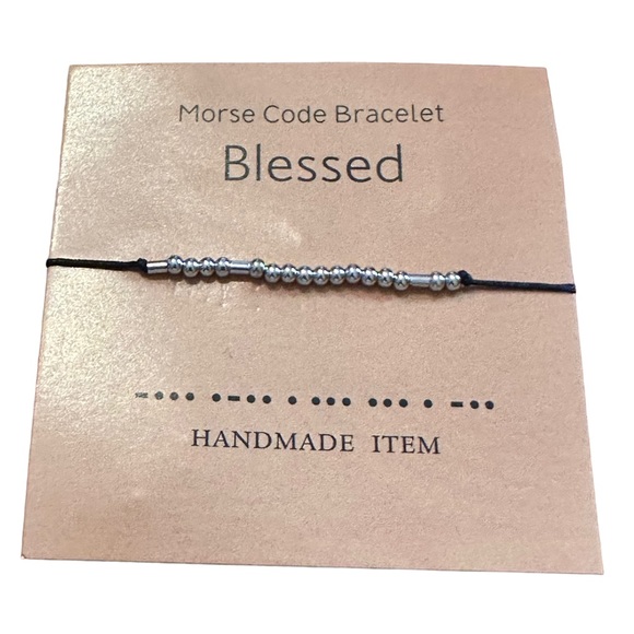 Jewelry | Handmade Morse Code Blessed Adjustable Bracelet | Poshmark